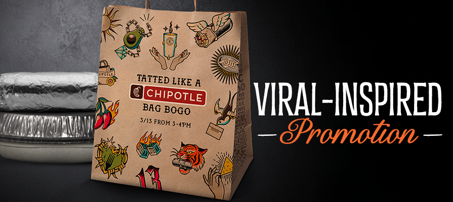 Chipotle Brings Back “Tatted Like a Chipotle Bag” BOGO with Superfan ...