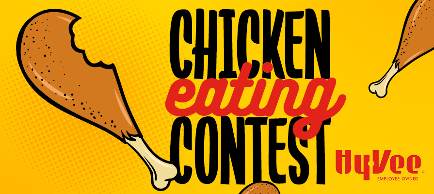 Hy-Vee Chicken-Eating Contest Promotes New Rotisserie Chicken | Deli ...