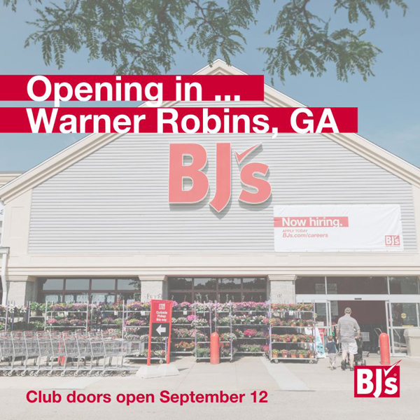 BJ’s Wholesale Club to Open in Warner Robins, Georgia, on September 12; Stacey Ann King and ...