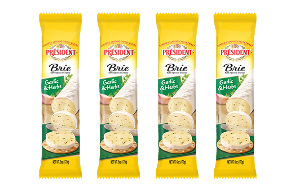 Lactalis USA Debuts Président® Brie Log Garlic & Herb, Built for ...