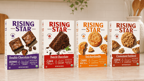 Rising Star Baking Supply Debuts First Organic Baking Mixes with Real ...
