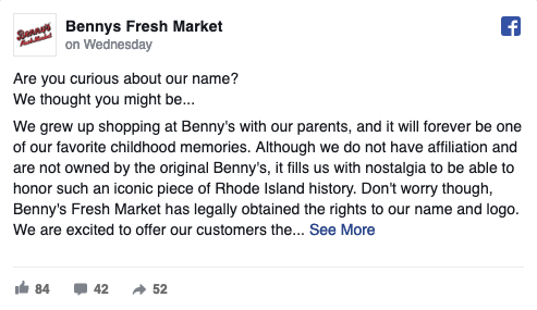 Benny's Returns to the Rhode Island Market | Deli Market News