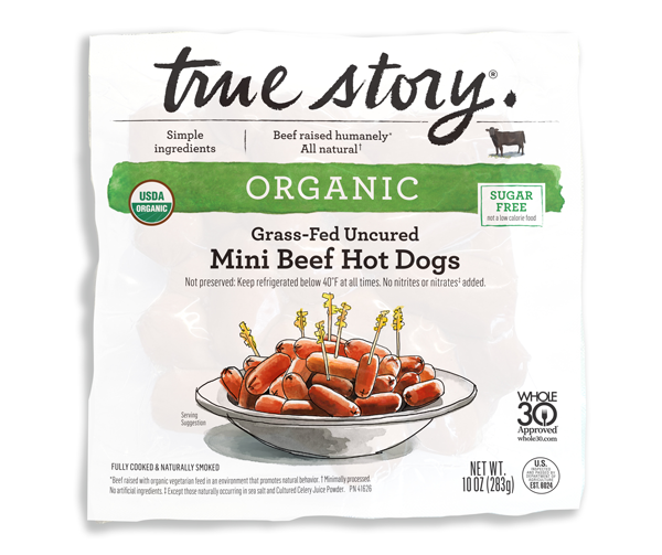True Story Foods Debuts Organic Grass-Fed Mini Beef Hot Dogs at Target ...